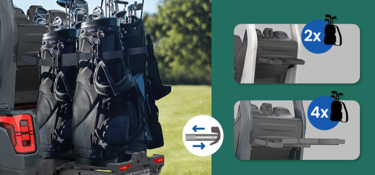 Evolution D-MAX GT6 – Luxury 6-Seater Golf Car w/ Touchscreen & Refrigerator